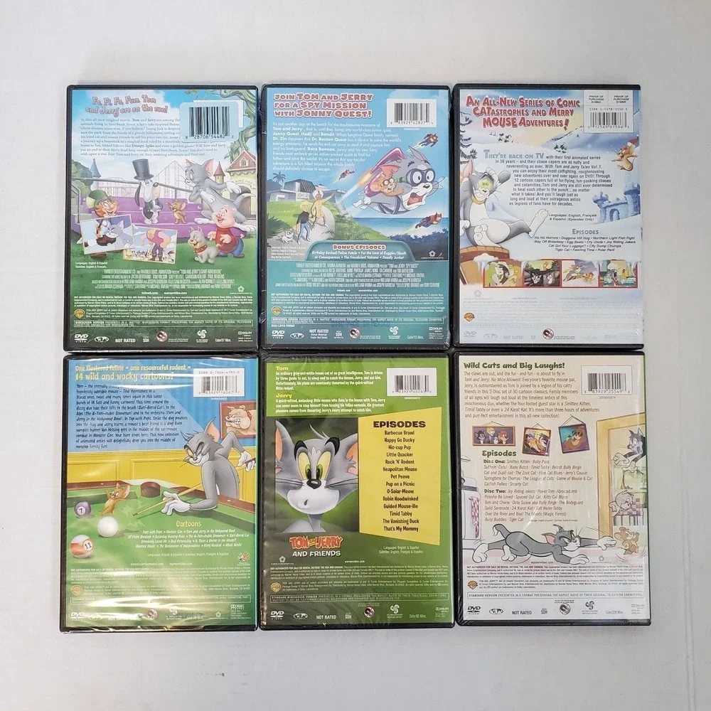 Warner Bros. | Media | Tom And Jerry Dvd Lot 6 Movie Set Giant ...